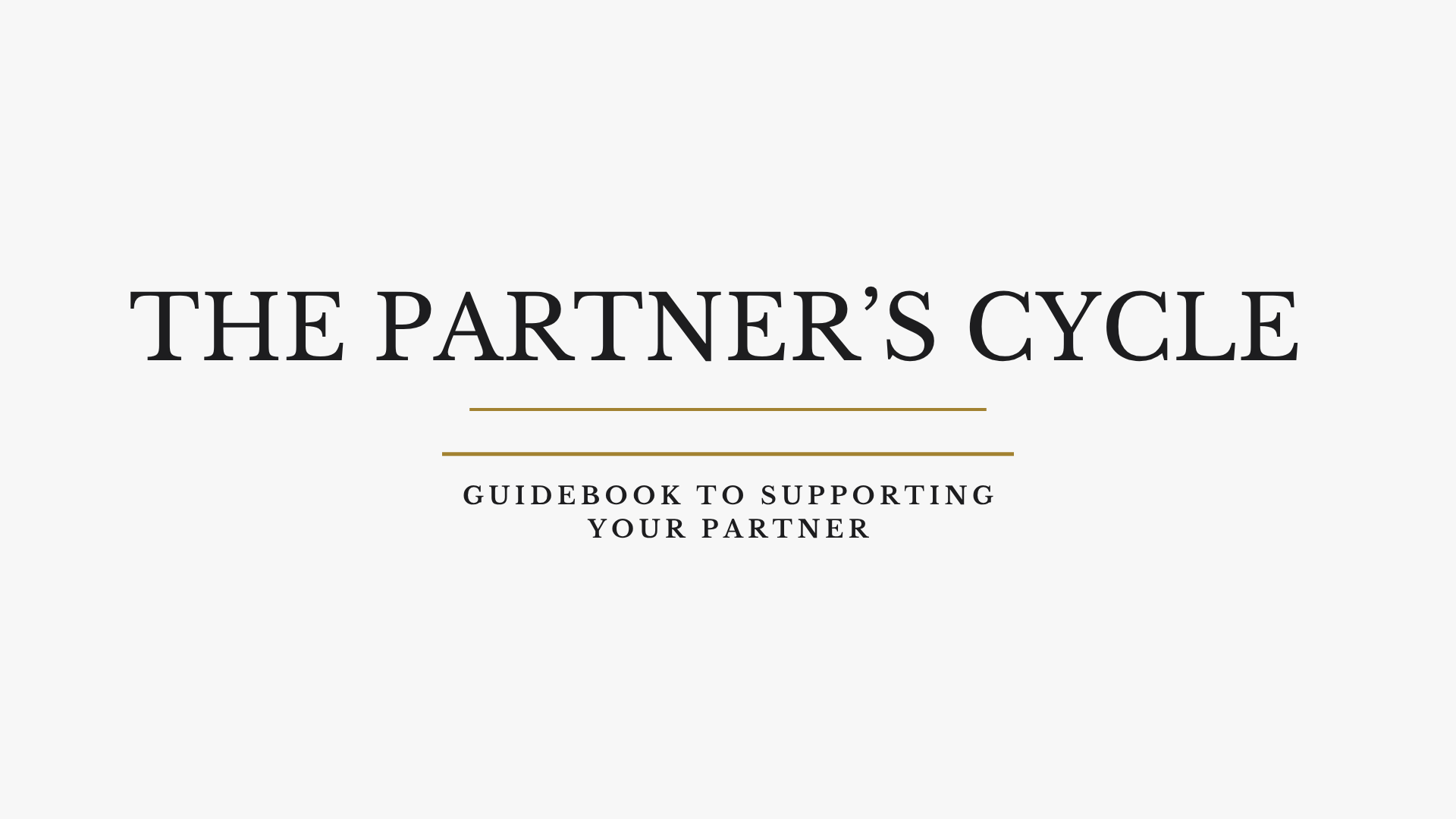 Partner’s Guidebook of Menstrual Cycle - Digital Download – Empowered ...